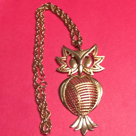 Alan | Jewelry | Alan Gold Tone Owl Necklace | Poshmark
